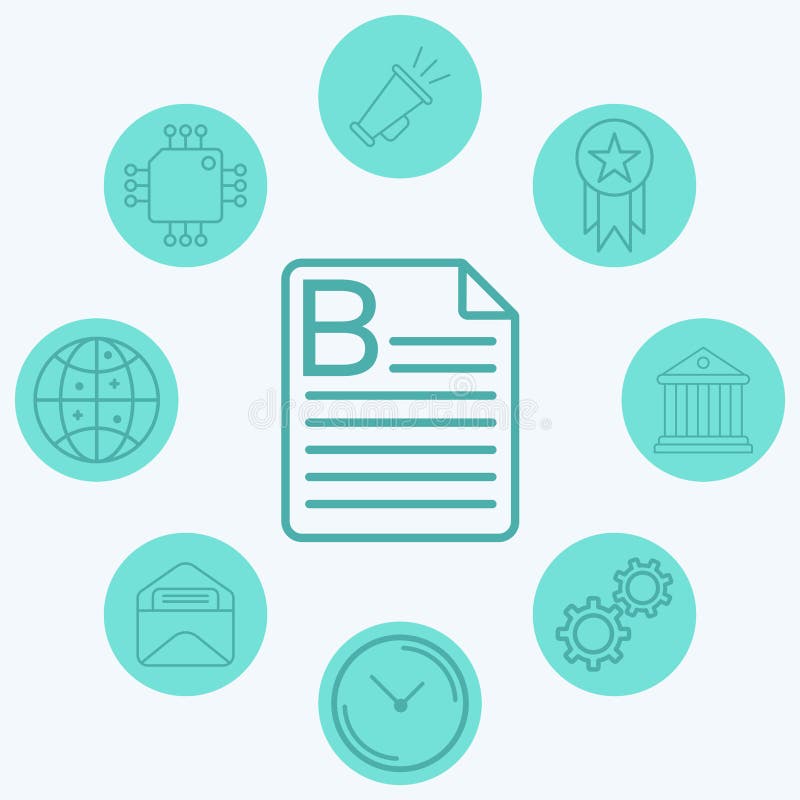 Exam Paper Vector Icon Sign Symbol Stock Illustration - Illustration of ...