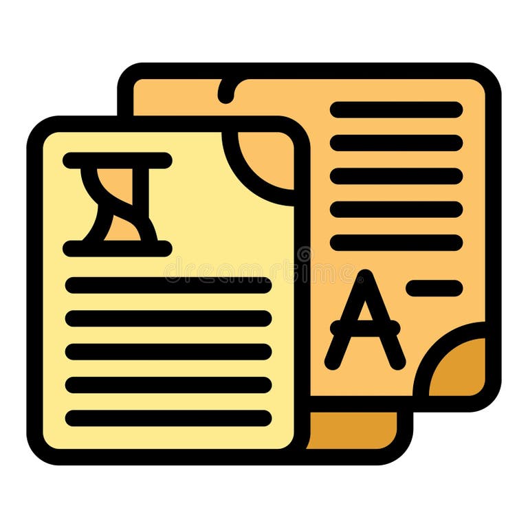 Exam Papers with Different Grades Representing Academic Performance ...