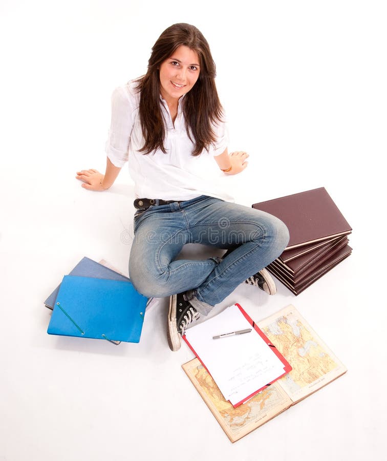 Exam preparation stock image. Image of textbook, young - 20953237