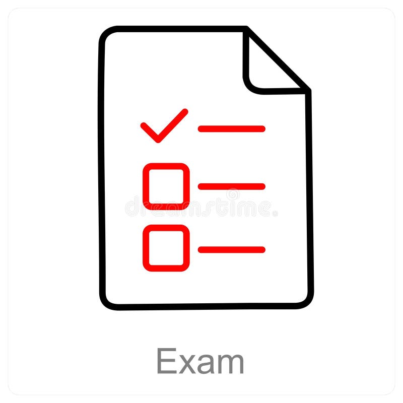 Exam stock vector. Illustration of concept, exam, vector - 338444746