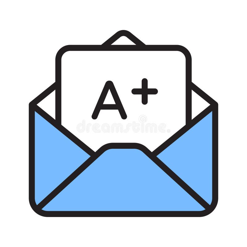 Exam Result stock vector. Illustration of colored, transcript - 333935229