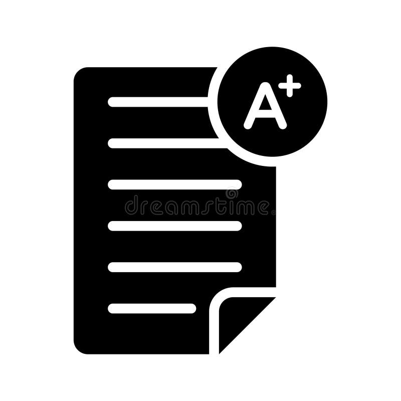 Exam Result stock vector. Illustration of exam, transcript - 330881300