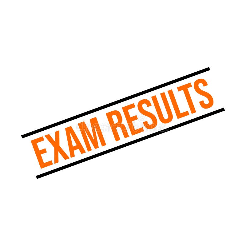 Exam Results Letter Rubber Stamp Template Stock Vector - Illustration ...