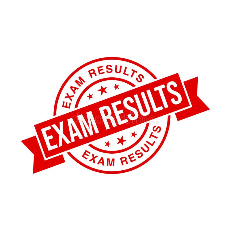 Exam Results Letter Rubber Stamp Template Stock Vector - Illustration ...