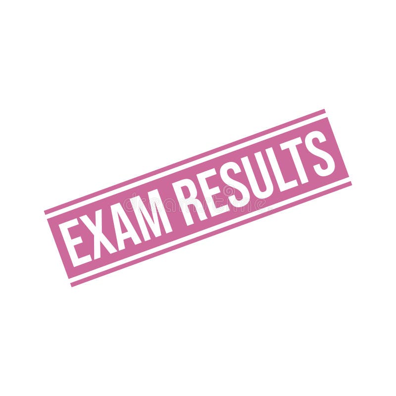Exam Results Letter Rubber Stamp Template Stock Vector - Illustration ...