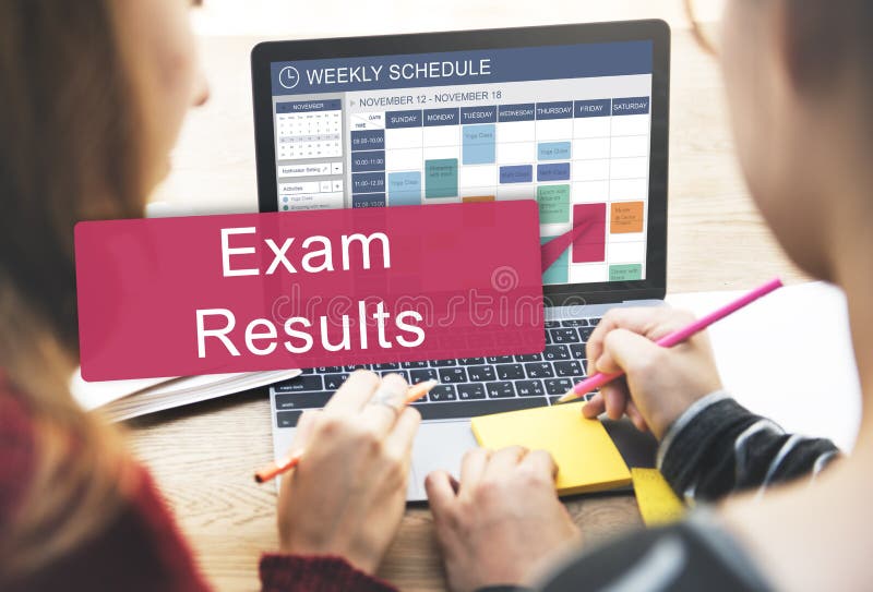 Exam Results Schedule Reminder Report Concept Stock Image - Image of ...