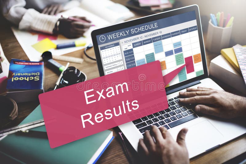 Exam Results Schedule Reminder Report Concept Stock Image - Image of ...