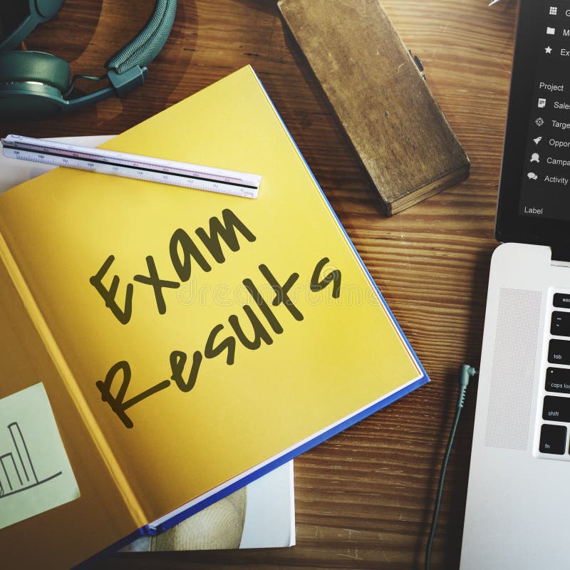 Exam Results School Examination Review Assessment Concept Stock Image ...