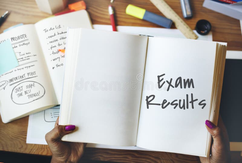 Exam Results Schoold Examination Review Assessment Concept Stock Image ...