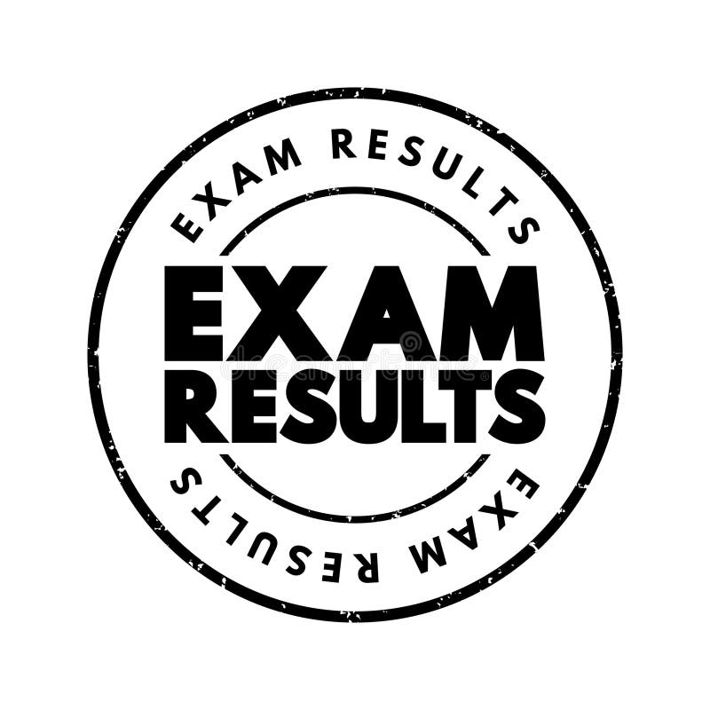 Exam Results Text Stamp, Concept Background Stock Illustration ...