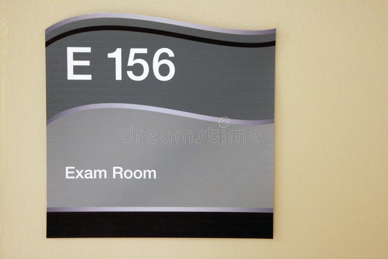 Exam room sign stock photo. Image of test, problems, scan - 8726530