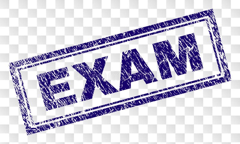 Grunge EXAM Rectangle Stamp Stock Vector - Illustration of ...