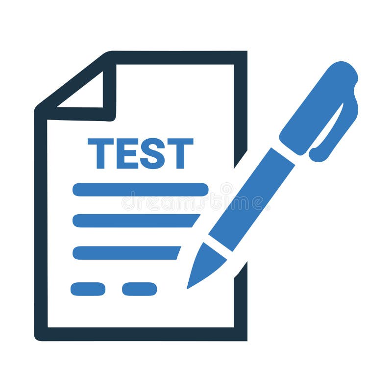 Exam, Test, Document Icon. Simple Flat Design Concept Stock Vector ...