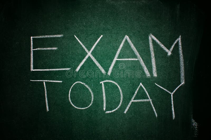 Test today stock photo. Image of chalkboard, final, education - 22223276