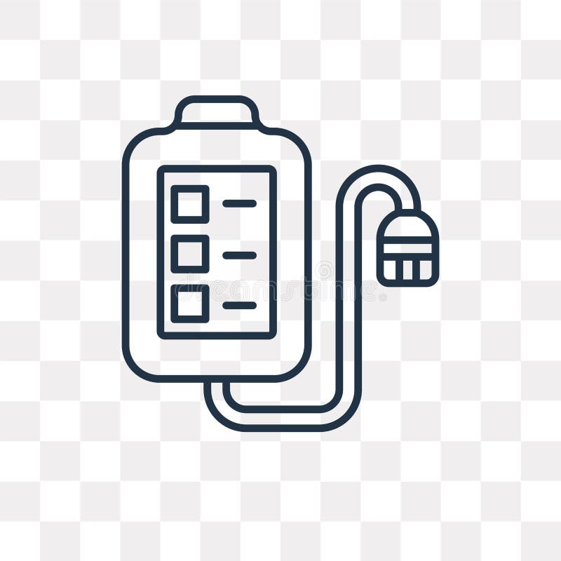 Online Test Vector Icon Isolated on Transparent Background, Line Stock ...