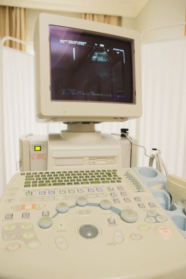 Examination of the Heart Using Ultrasound Machine Stock Photo - Image ...