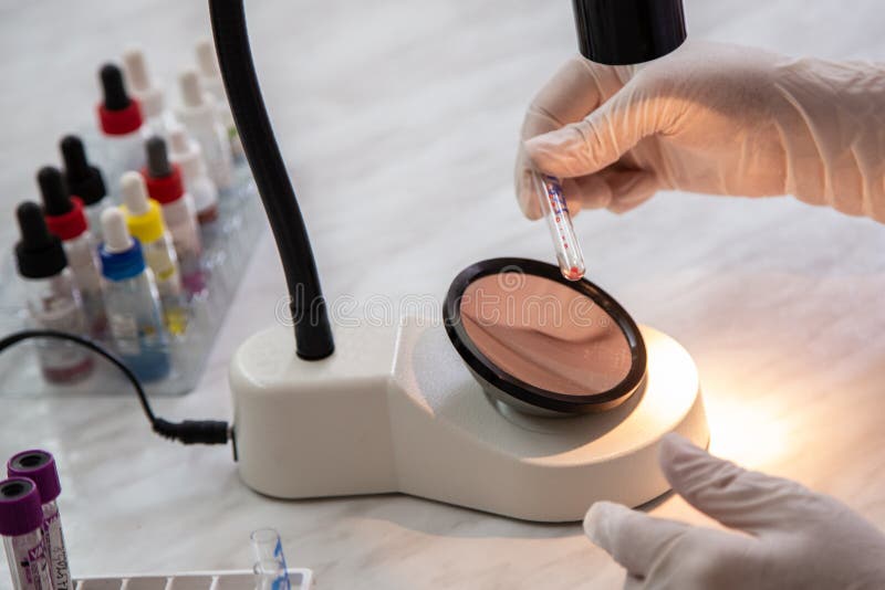 Examination of Laboratory Samples for Covid-19 Virus Detection Stock ...