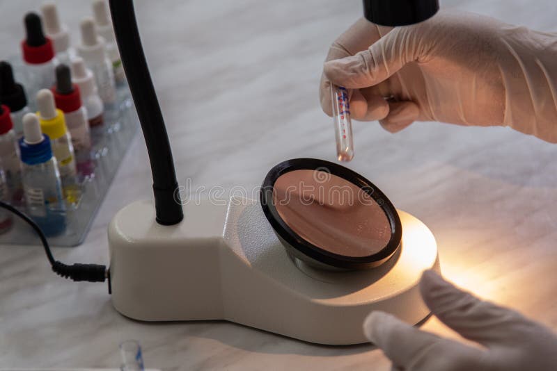 Examination of Laboratory Samples for Covid-19 Virus Detection Stock ...