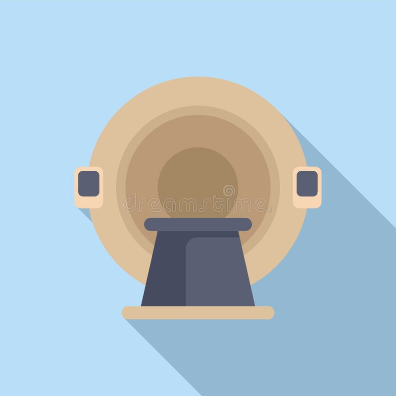 Examination Mri Device Icon Flat Vector. Medicine Computed Stock Vector ...