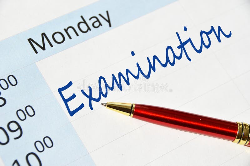 Examination note stock photo. Image of paper, organize - 37383054