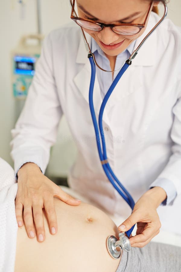 Obstetrician with patient stock image. Image of people - 60093899