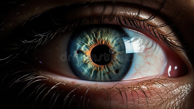 Examination Pupillary Light Reflex Stock Illustration - Illustration of ...