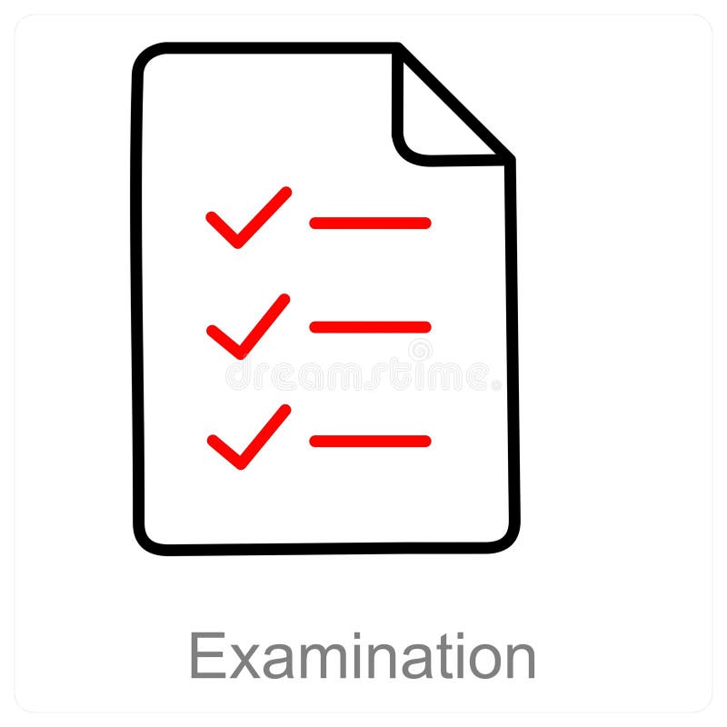 Examination stock vector. Illustration of school, examination - 338444748