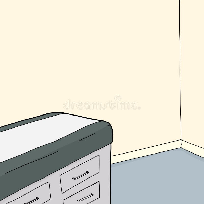 Examination Table in Room stock vector. Illustration of drawn - 44894990