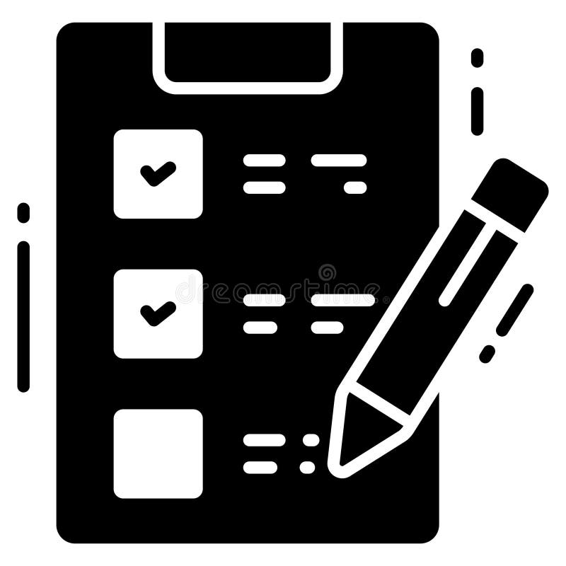 Examine Icon, Survey and Feedback, Modern Vector Illustration Stock ...