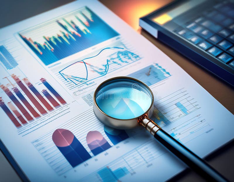 Examining and Analysis Processes, Featuring Elements Like Magnifying ...