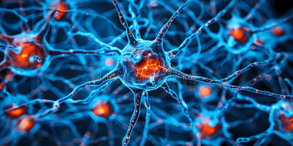 Examining Brain Cells Interconnections Under an Electron Microscope ...