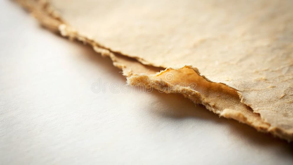 Examining a Fragmented Document a CloseUp Documentary View of a Torn ...