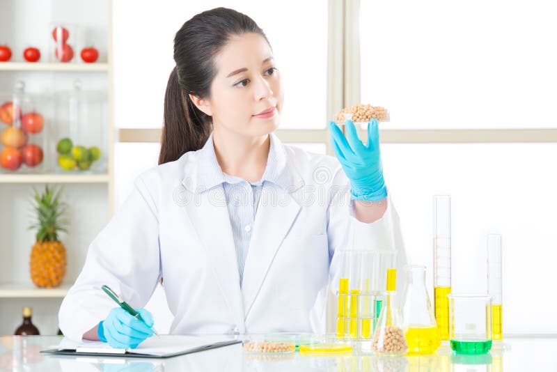 Examining Genetic Modification Food Test Result is Important Stock ...