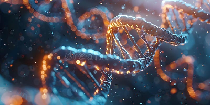 Examining Genetic Mutations and Disorders through a Closeup of a D DNA ...