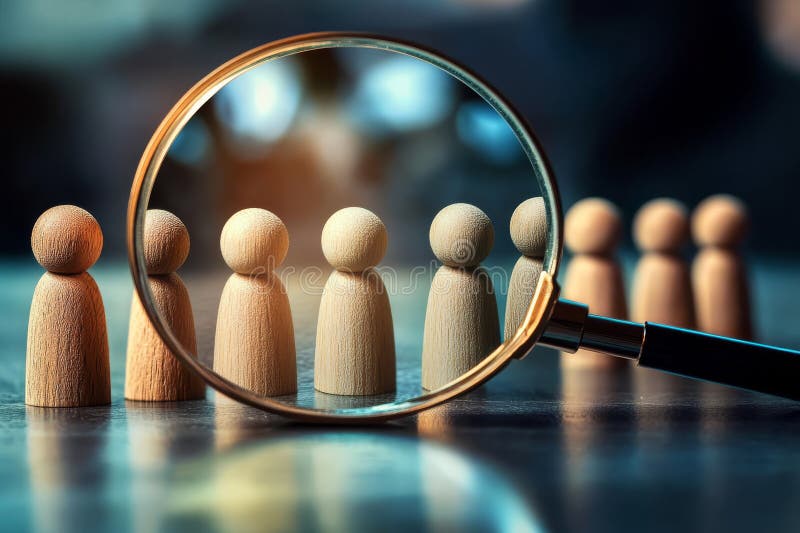 Examining a Group of Various Objects with a Magnifying Glass for Better ...