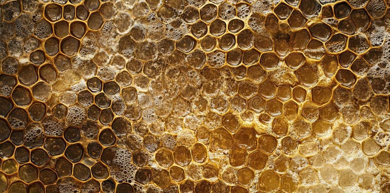 Examining Honeycomb Cell Structure Stock Illustration - Illustration of ...