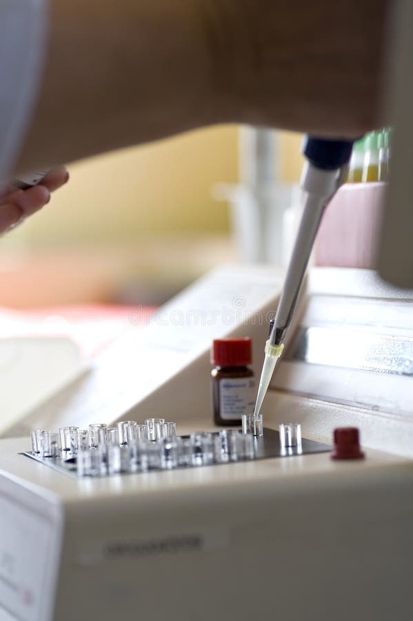 Examining in the Laboratory Stock Photo - Image of clinic, tube: 24490454