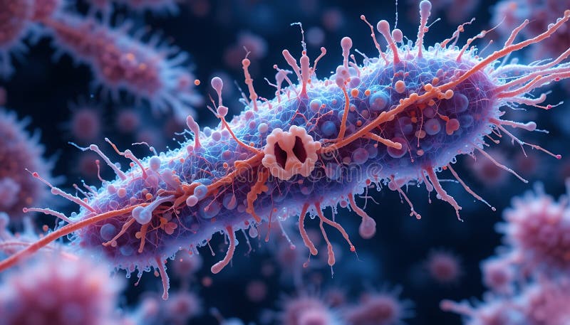 Examining Microscopic Cells Under High Magnification with Filament ...