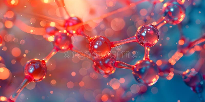 Examining a Molecule Up Close for a Scientific Investigation. Concept ...