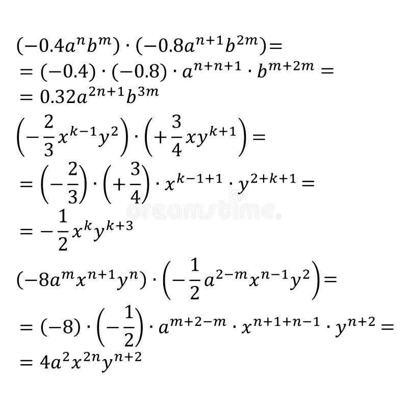 An Example of an Algebraic Multiplication of Degrees with the Same Base ...
