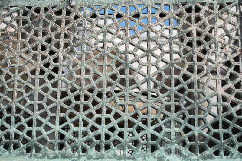 Example of Art Patterns on Metal Stock Photo - Image of oriental ...