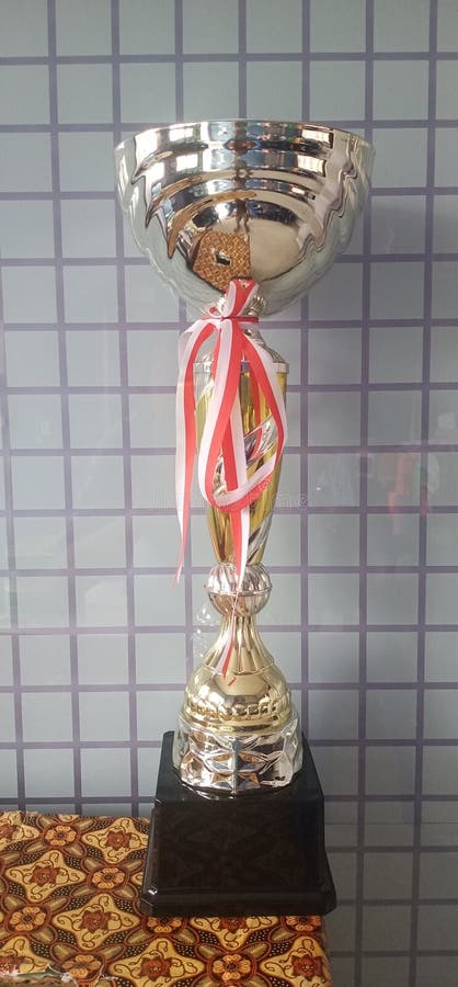 An Example of an Award Trophy Design Stock Photo - Image of glass, hand ...