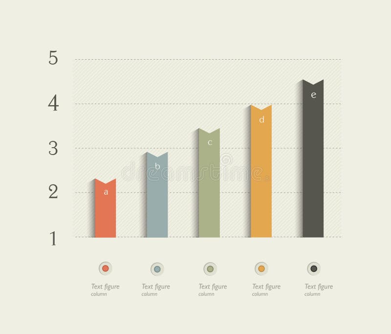 Set of Business Flat, 3D Design Graph. Stock Vector - Illustration of ...