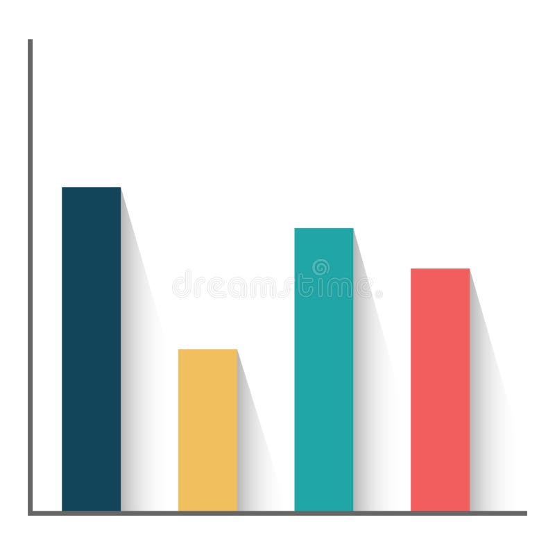 Example of Business Flat Design Graph. Infographics Color Chart Stock ...
