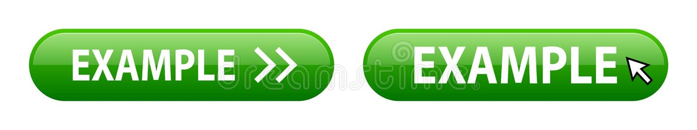 Example Green Web Button Icon Stock Illustrations – 111 Example Green ...