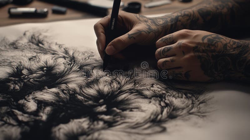 This Example Displays Artistic Dedication by Drawing Detailed Patterns ...