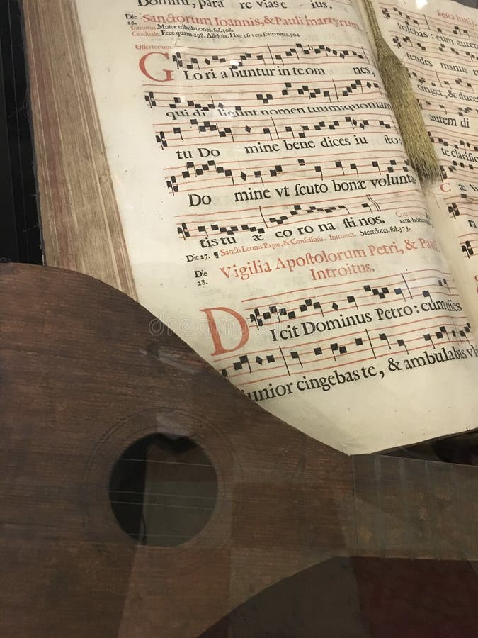 Example of Early Music Notation Stock Image - Image of paper, early ...