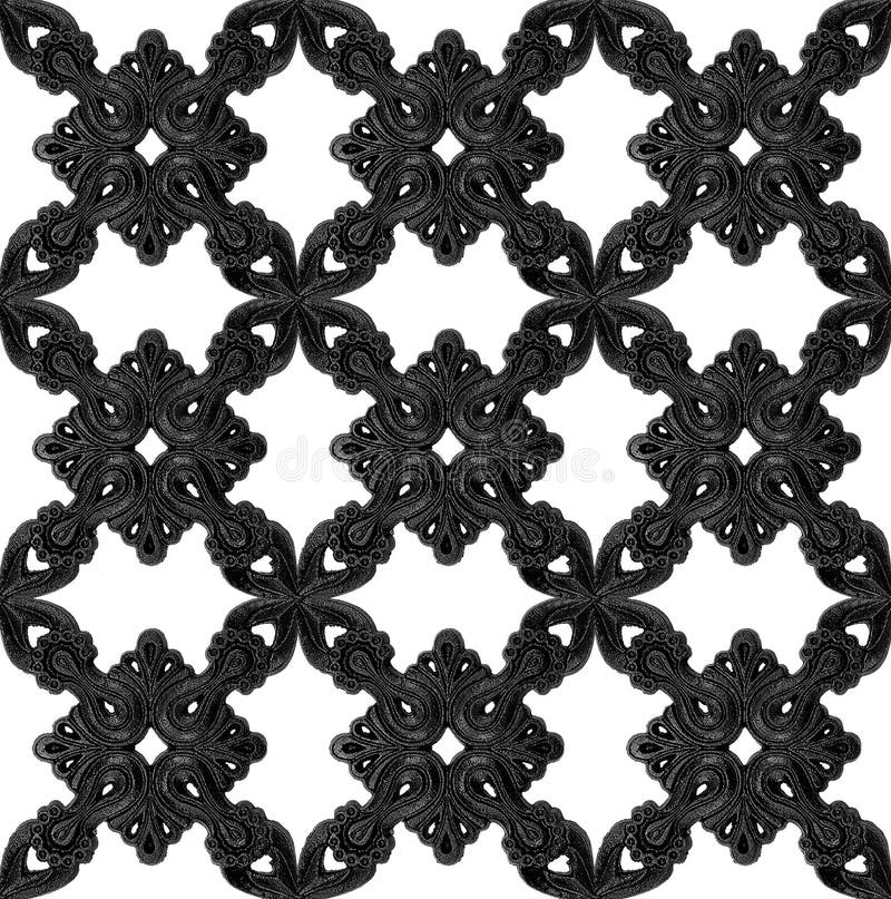 Seamless, Texture of Wrought Iron Latticework Pattern, 3D Illustration ...