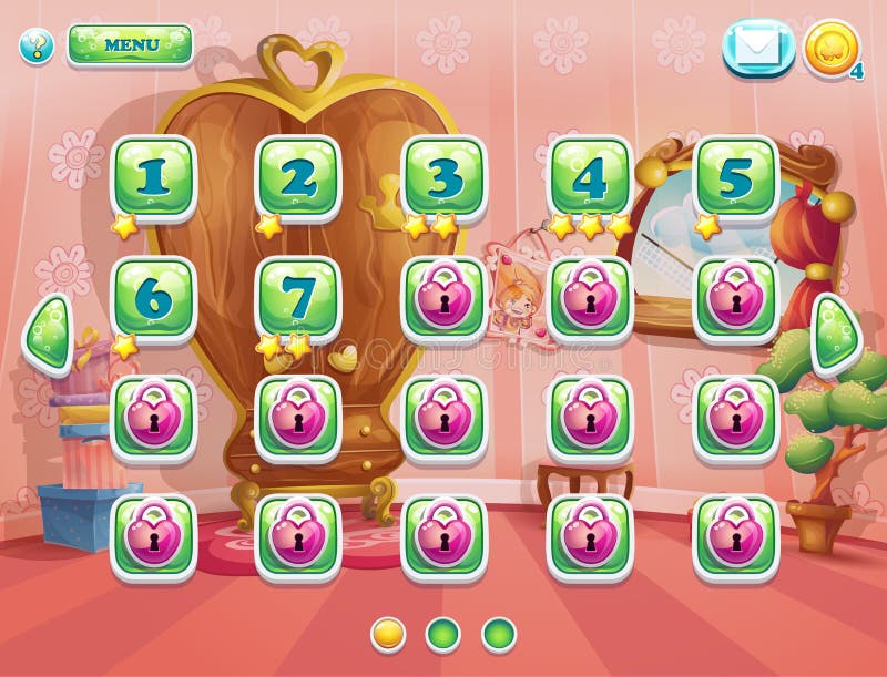 Example of Playing Field for the Game Wild West Three in a Row Stock ...