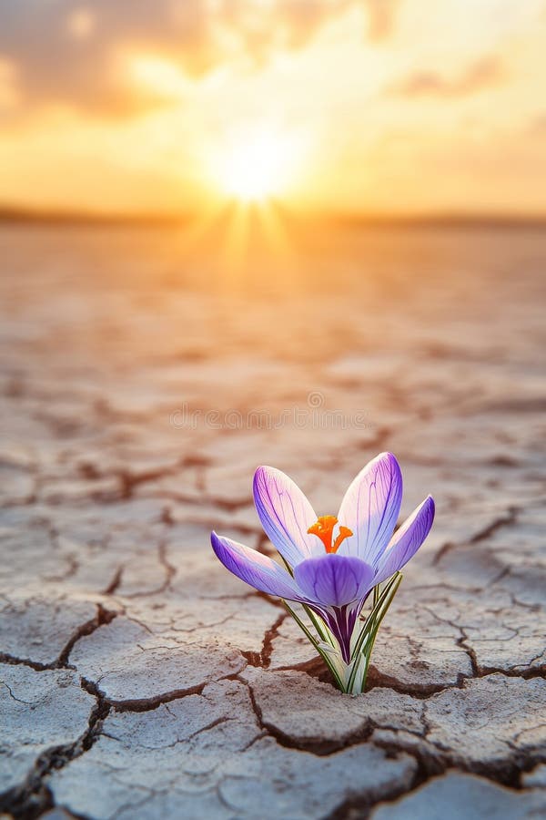 An Example of Growth in Difficult Conditions Can Be Seen in this Purple ...